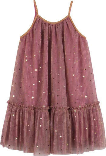 Zunie Kids' Star Confetti Pleated Party Dress | Nordstromrack