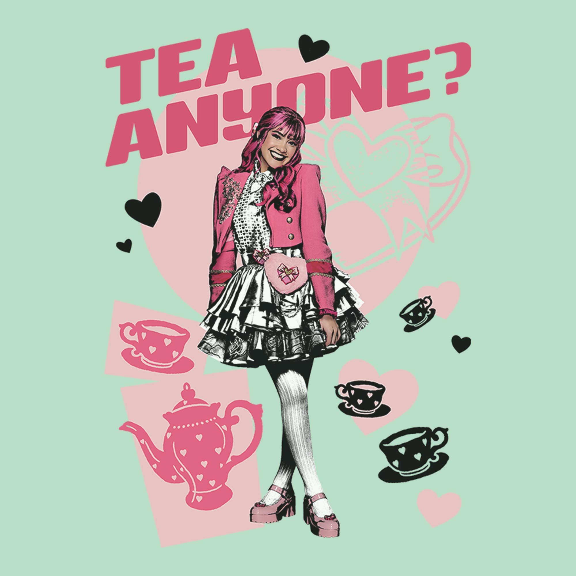 Descendants Girls' Pink Tea Time Graphic Short Sleeve T-Shirt | Nordstrom