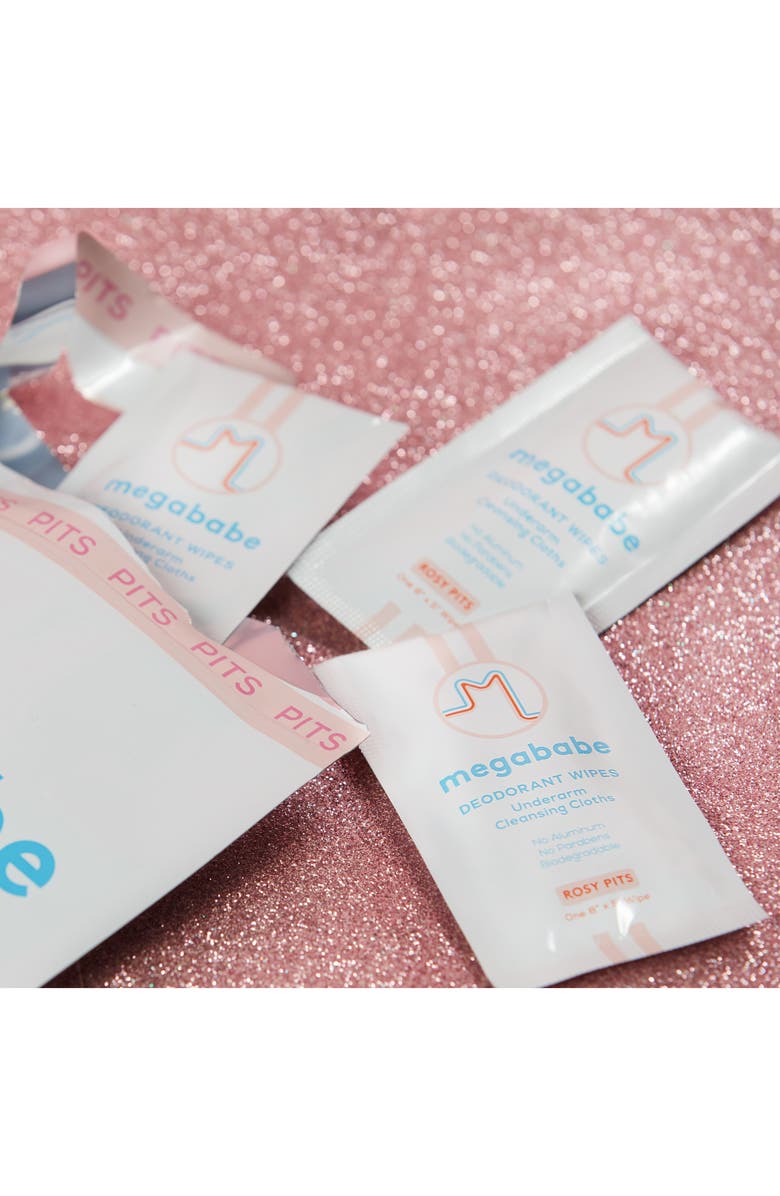 Megababe Rosy Pits Aluminum Free Deodorant Wipes | Nordstrom