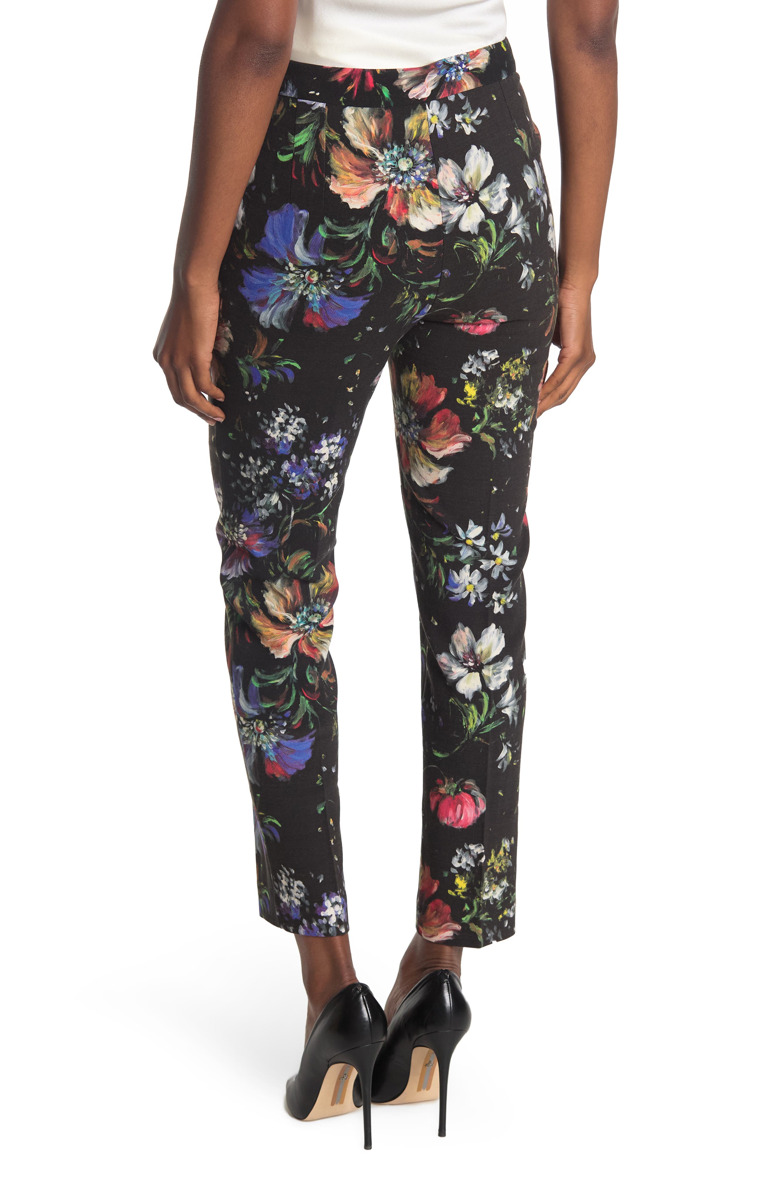 Robert Graham Lydia Floral Tailored Leg Pants | Nordstromrack