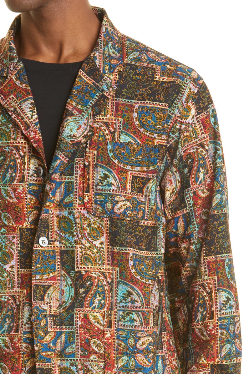 BEAMS Plus Paisley Patchwork Print Wool Sport Coat | Nordstrom