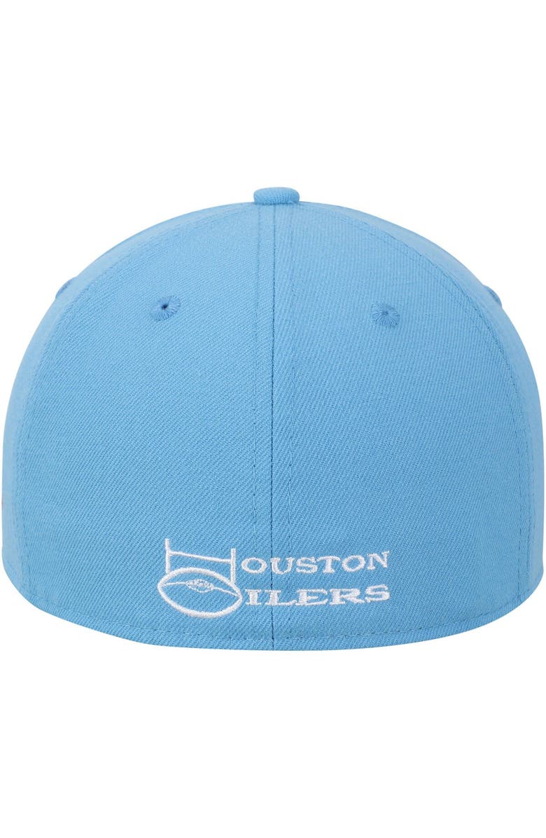 New Era Men's New Era Light Blue Houston Oilers Team Basic Throwback ...