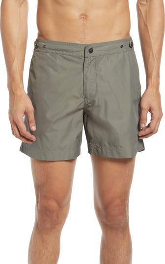 PRINCE & BOND Dutch Boy Solid Hybrid Nylon Swim Trunks | Nordstrom
