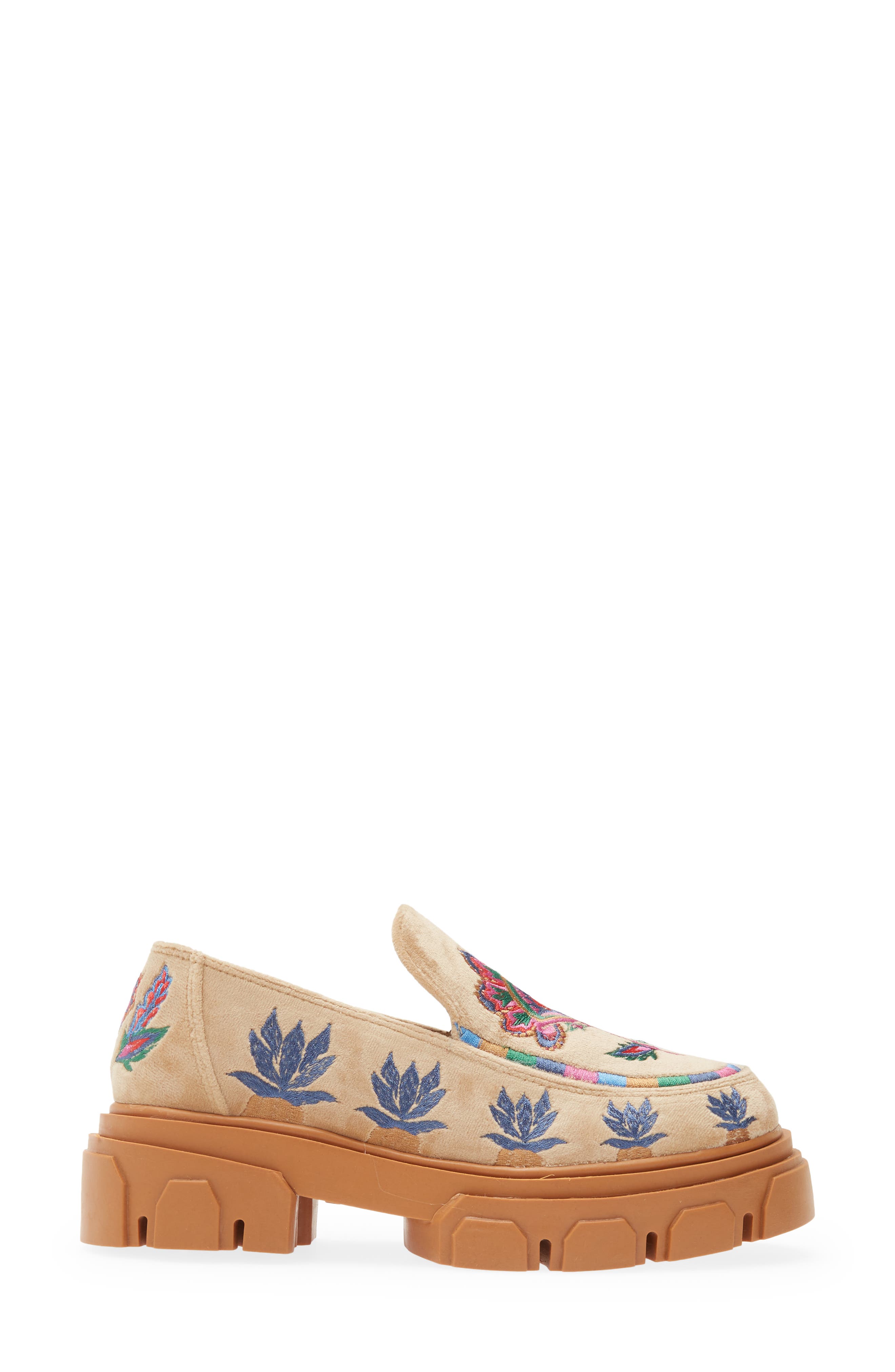 FARM Rio Embroidered Platform Loafer (Women) | Nordstromrack