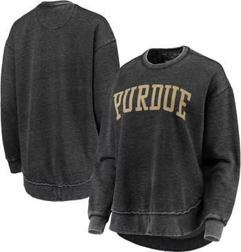 PRESSBOX Women's Pressbox Black Purdue Boilermakers Vintage Wash ...