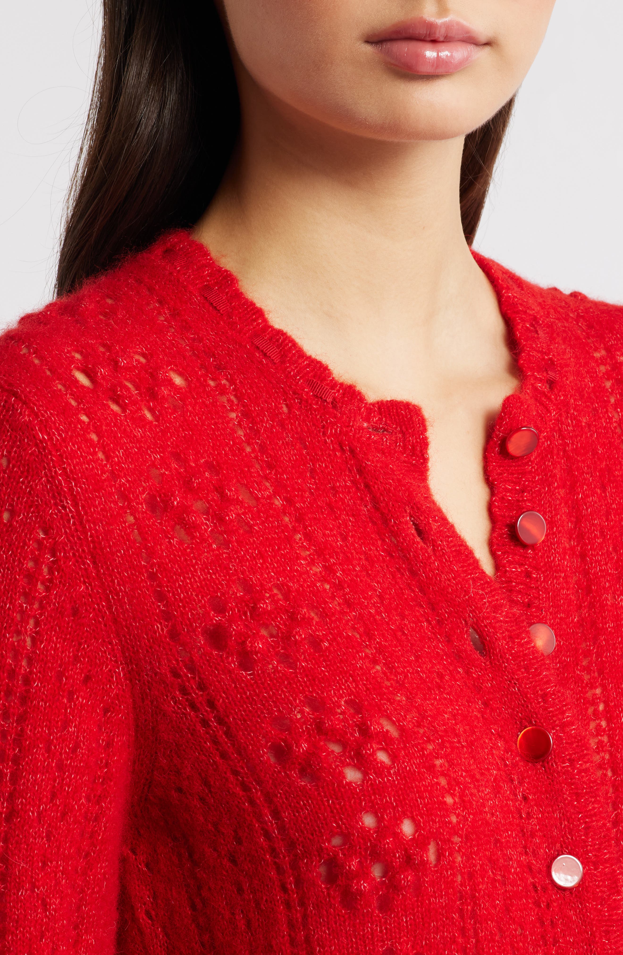 DÔEN Cosette Pointelle Cardigan | Nordstrom
