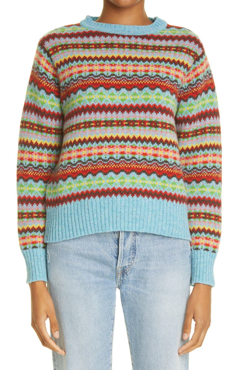 Molly Goddard Carla Fair Isle Wool Sweater | Nordstrom