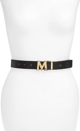 MCM Visetos Reversible Leather Belt | Nordstrom