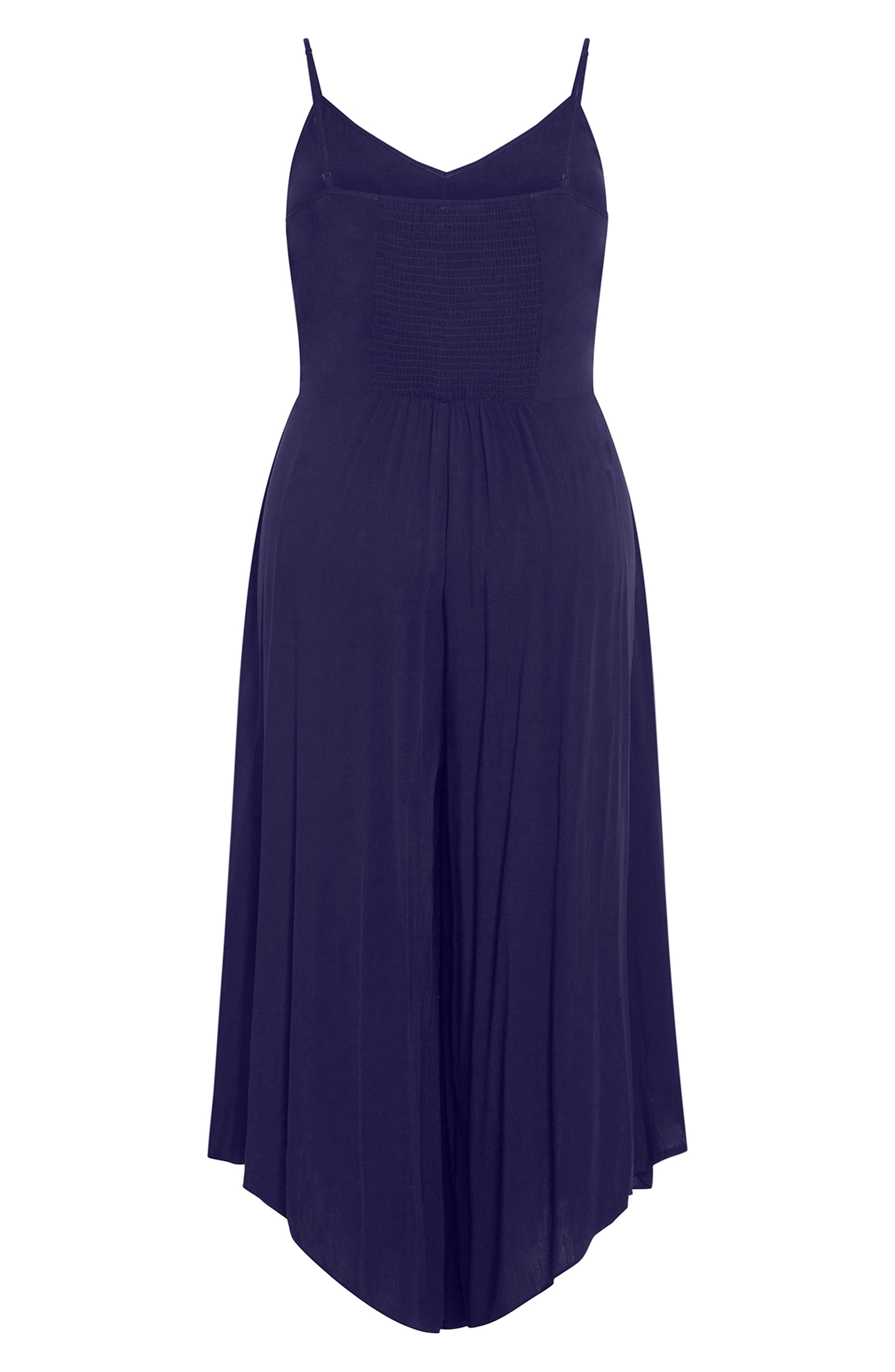 City Chic Sara Tie Waist Sleeveless Jumpsuit | Nordstromrack