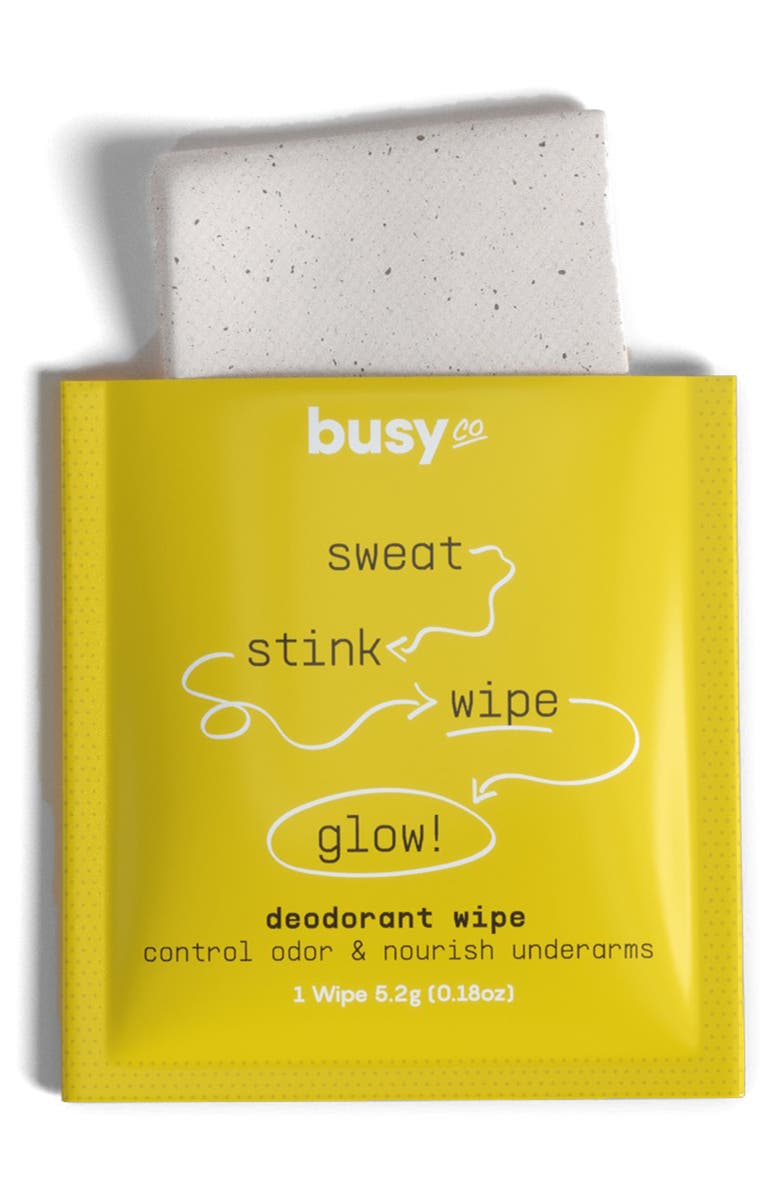 BUSY CO Glow Deodorant Wipes | Nordstrom