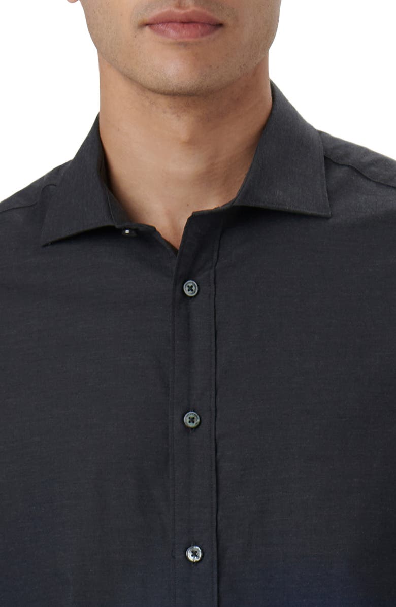 Bugatchi Axel Shaped Fit Ombré Stretch Cotton Button-Up Shirt | Nordstrom
