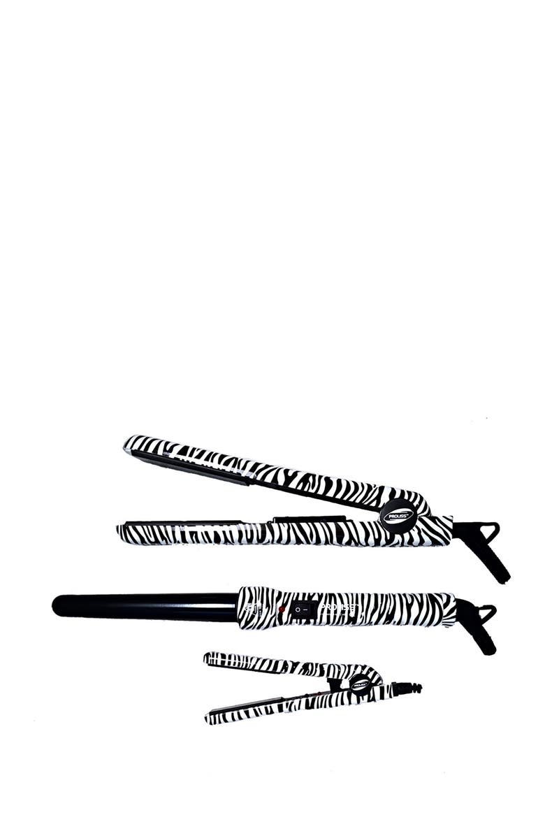 PROLISS The Infusion Collection: 3-Piece Flat Iron and Curling Wand Set ...