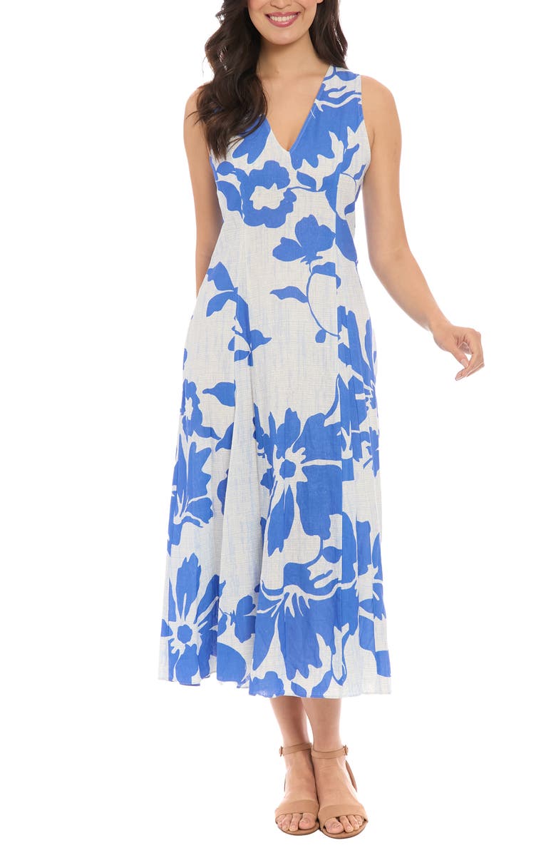 London Times Floral Print A-Line Dress | Nordstromrack