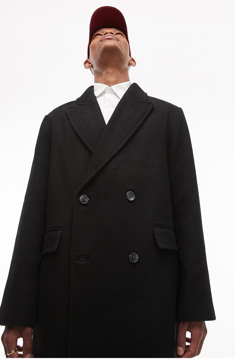 Topman Double Breasted Overcoat | Nordstromrack
