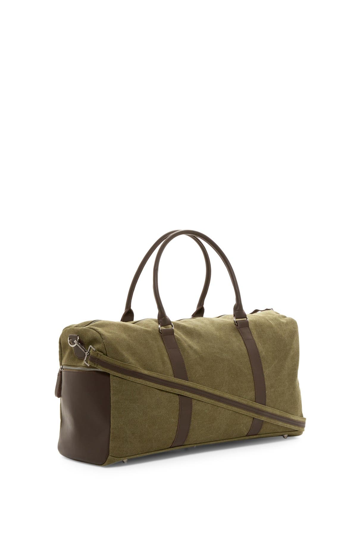 BROUK AND CO Excursion Vegan Leather & Canvas Duffel | Nordstromrack