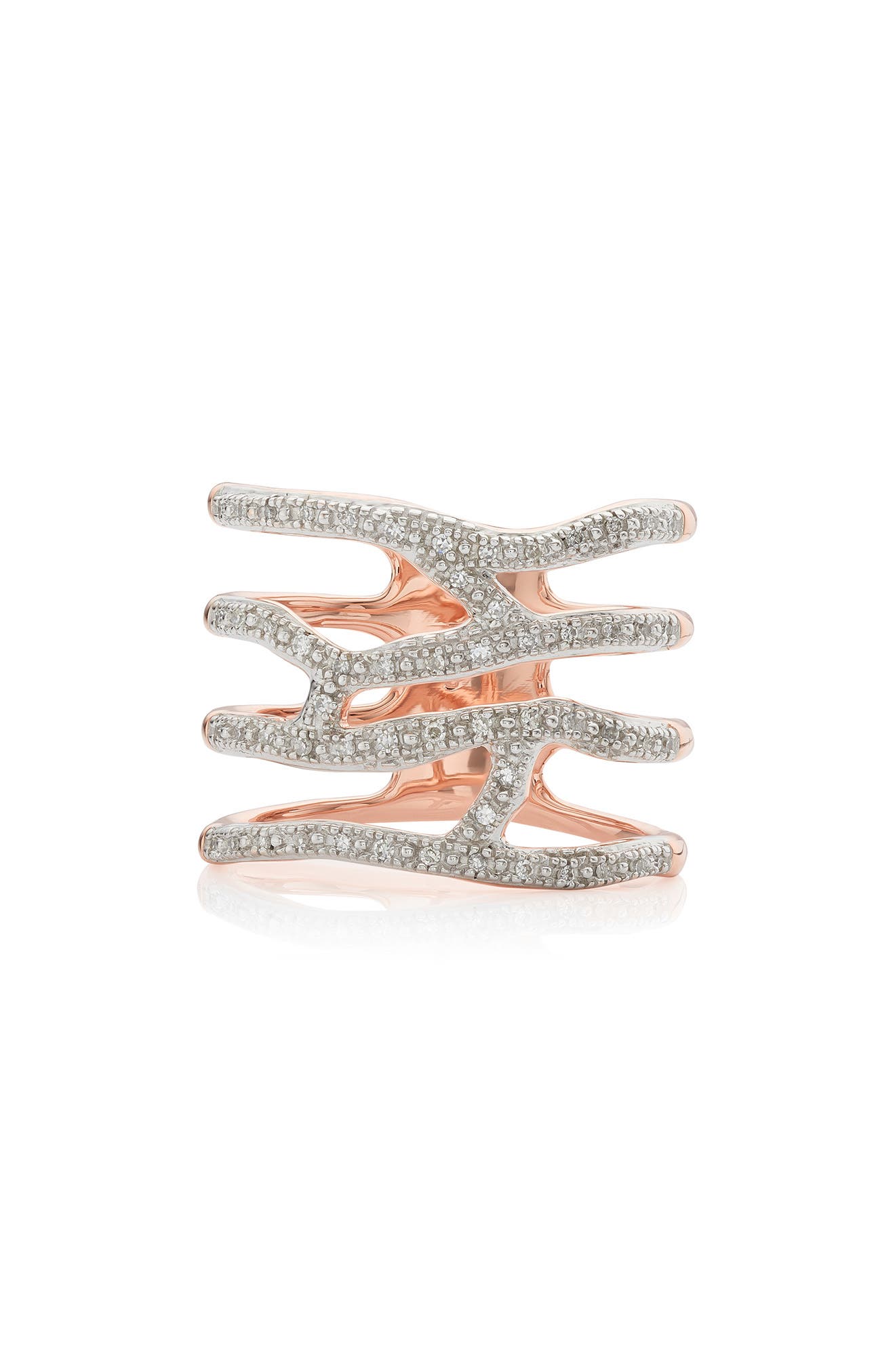 Monica Vinader Riva Waterfall Diamond Cocktail Ring | Nordstromrack