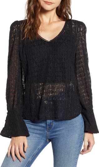Hinge Allover Lace Top | Nordstrom
