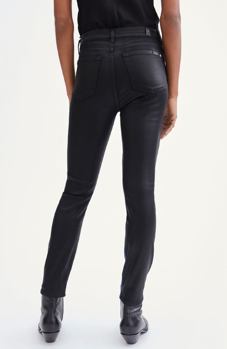 7 For All Mankind Seven Two-Tone High Waist Ankle Skinny Jeans ...
