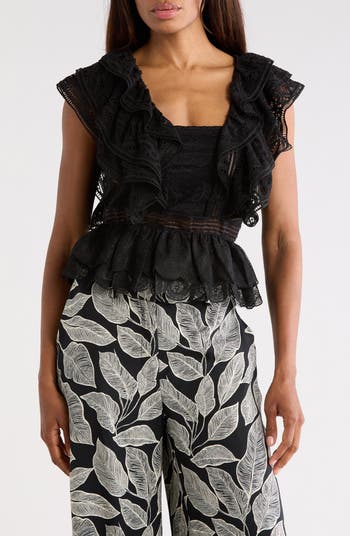 JASON WU Ruffle Lace Peplum Top | Nordstromrack