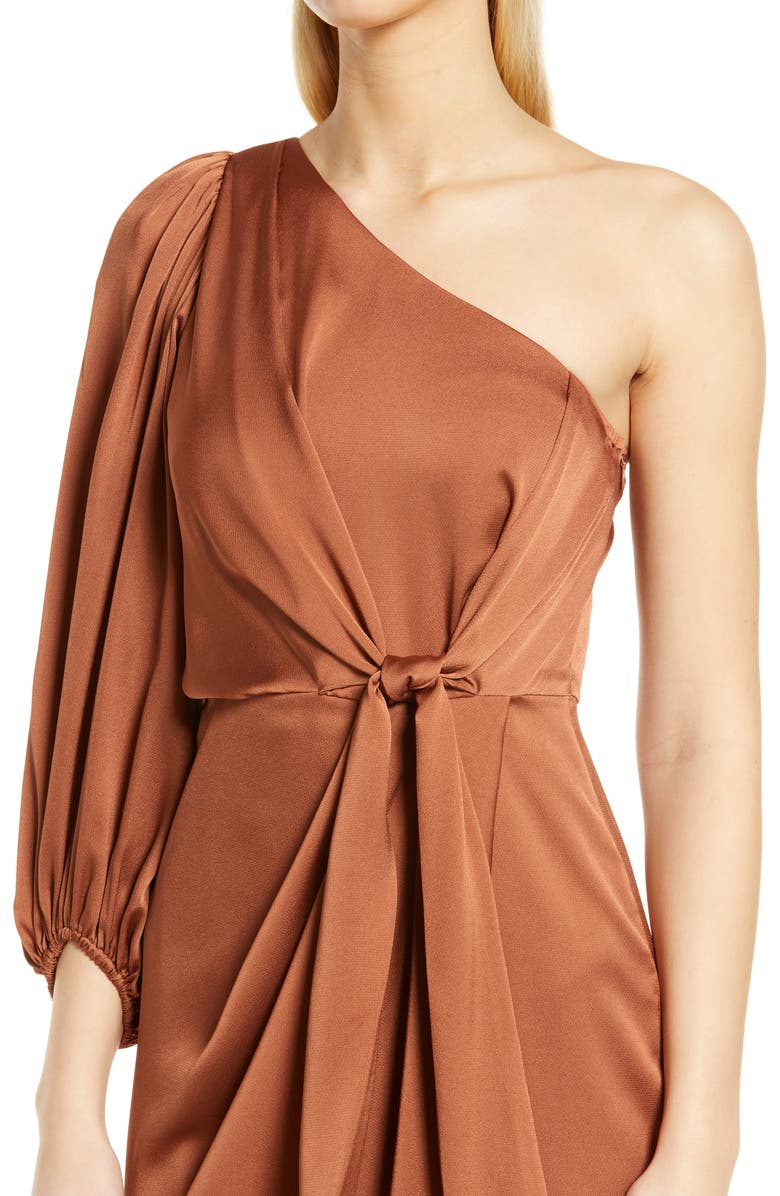 Shona Joy Luxe Tie Front One-Shoulder Gown | Nordstromrack