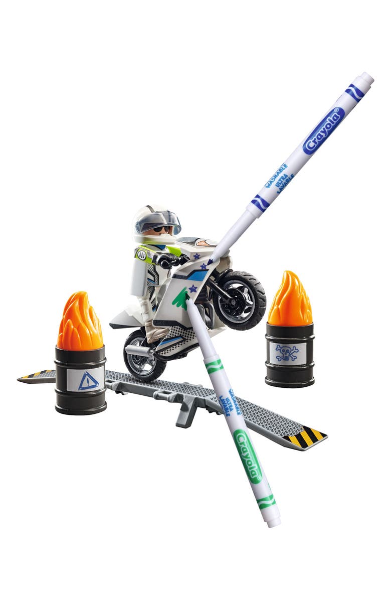 PLAYMOBIL Color with Crayola Motorbike Playset | Nordstromrack