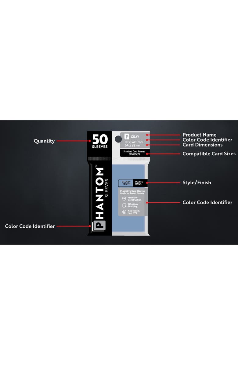 Phantom Sleeves Sky Size 75 X 105Mm Matte Front/Back 50 Pack | Nordstrom