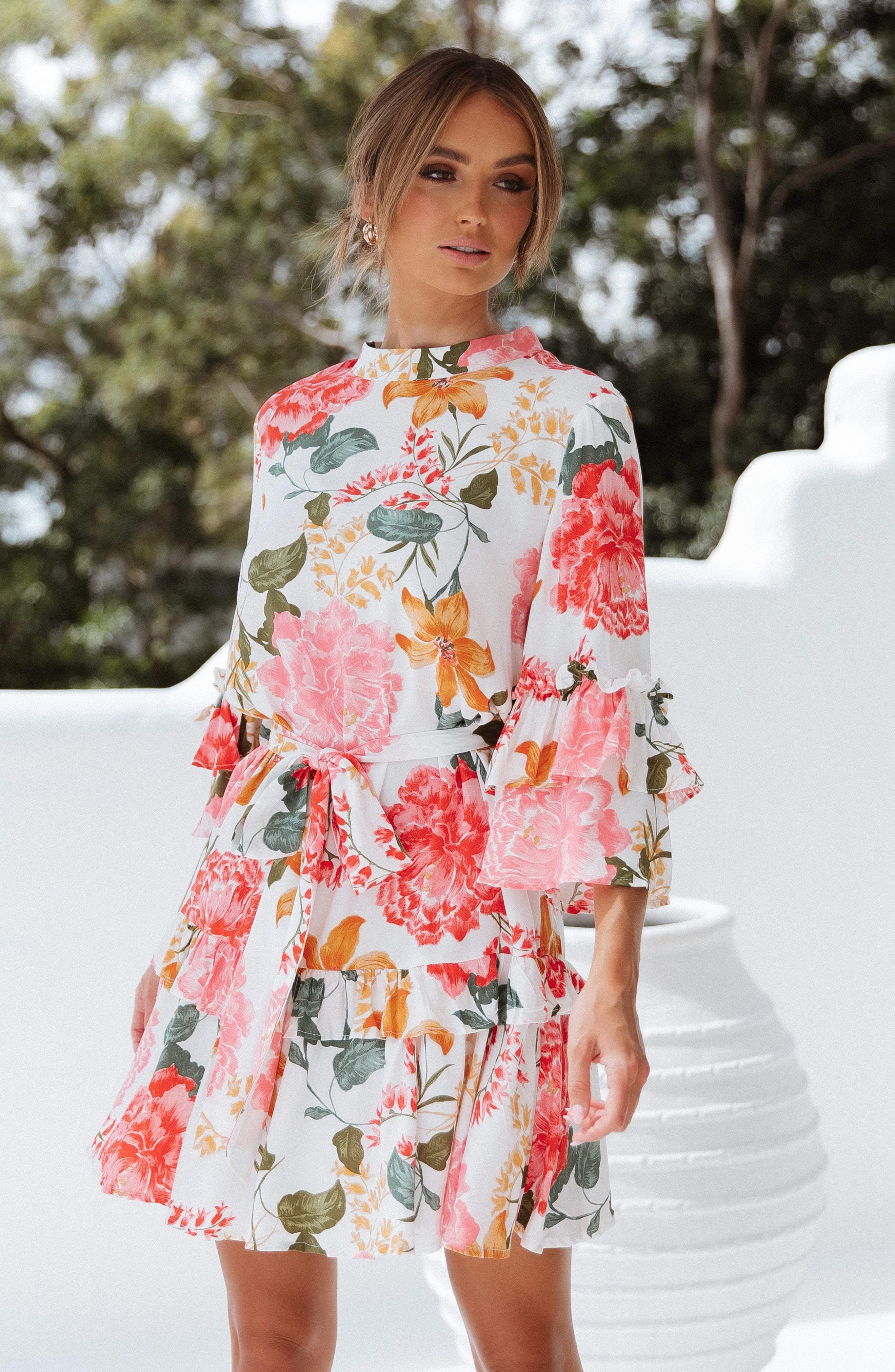 Petal & Pup Peta Floral Print Tiered Dress | Nordstrom