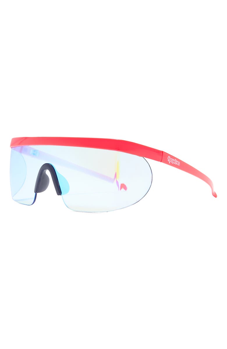 TIPSY ELVES Red & Blue Frame 50mm Oversized Sunglasses | Nordstromrack