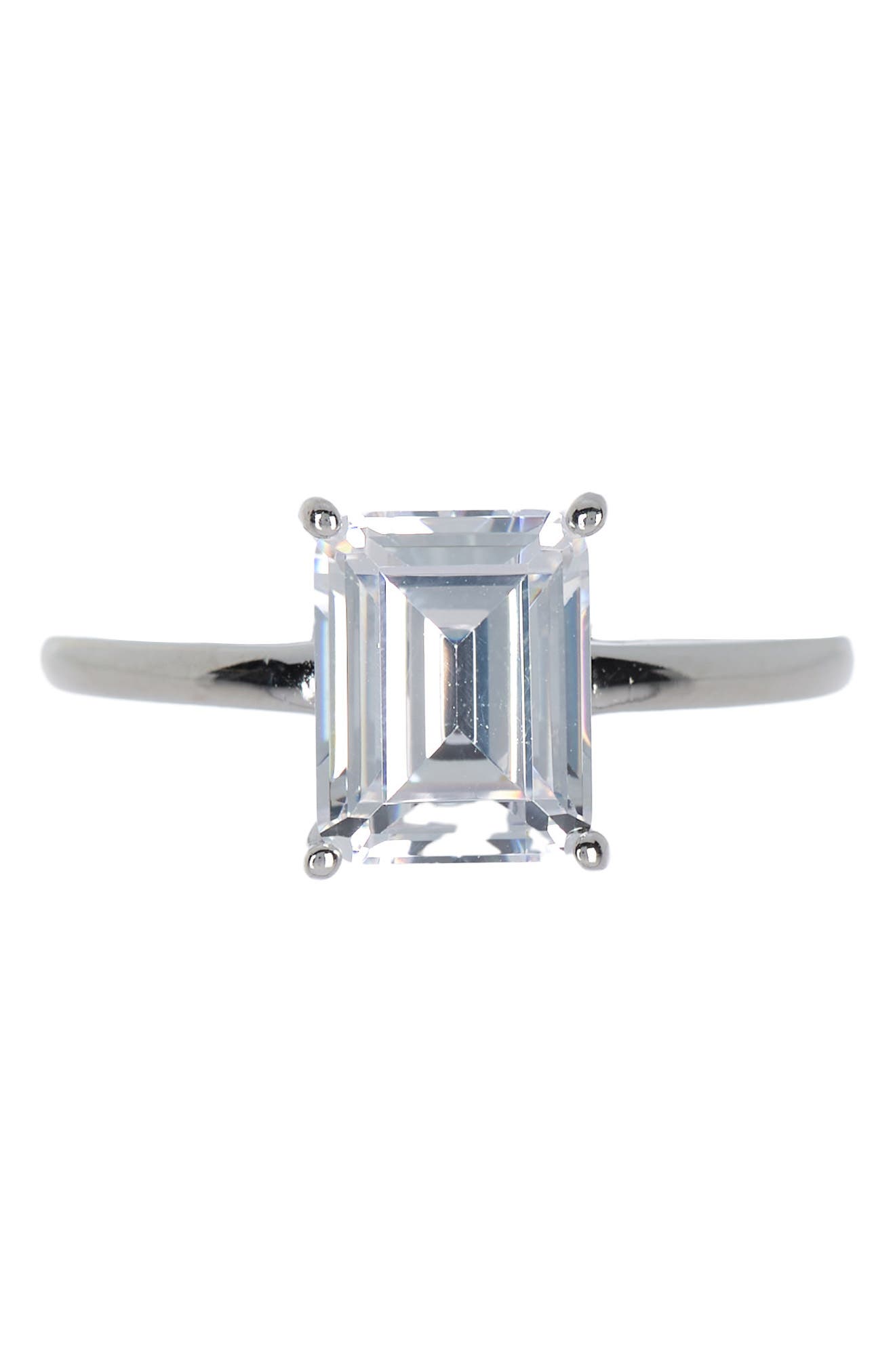 NORDSTROM RACK Baguette Single Stone Band Ring | Nordstromrack
