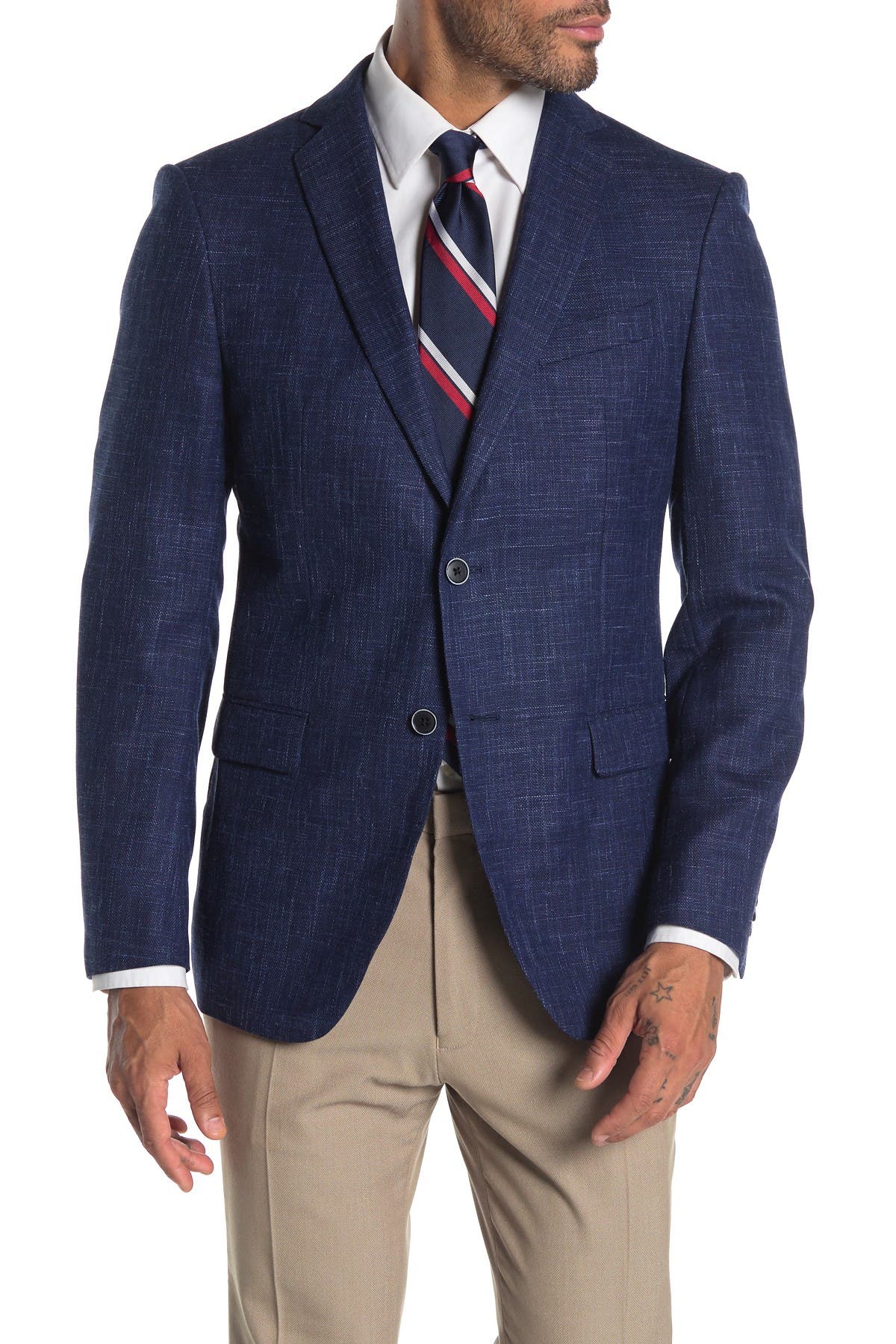 Baxter Notch Collar Wool & Linen Suit Separate Sportcoat (Men ...