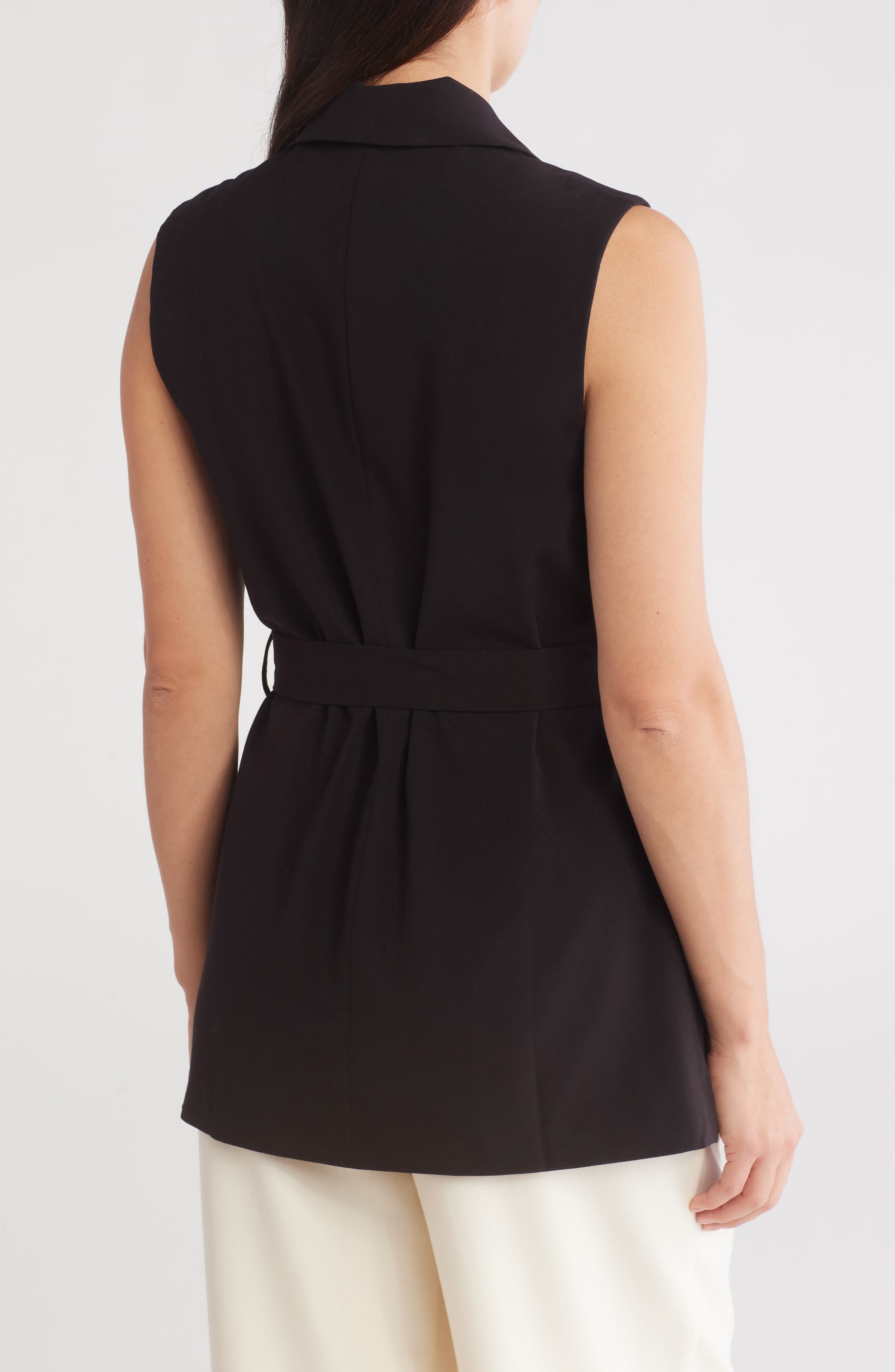 Double Breasted Belted Long Vest (Women) | Nordstromrack