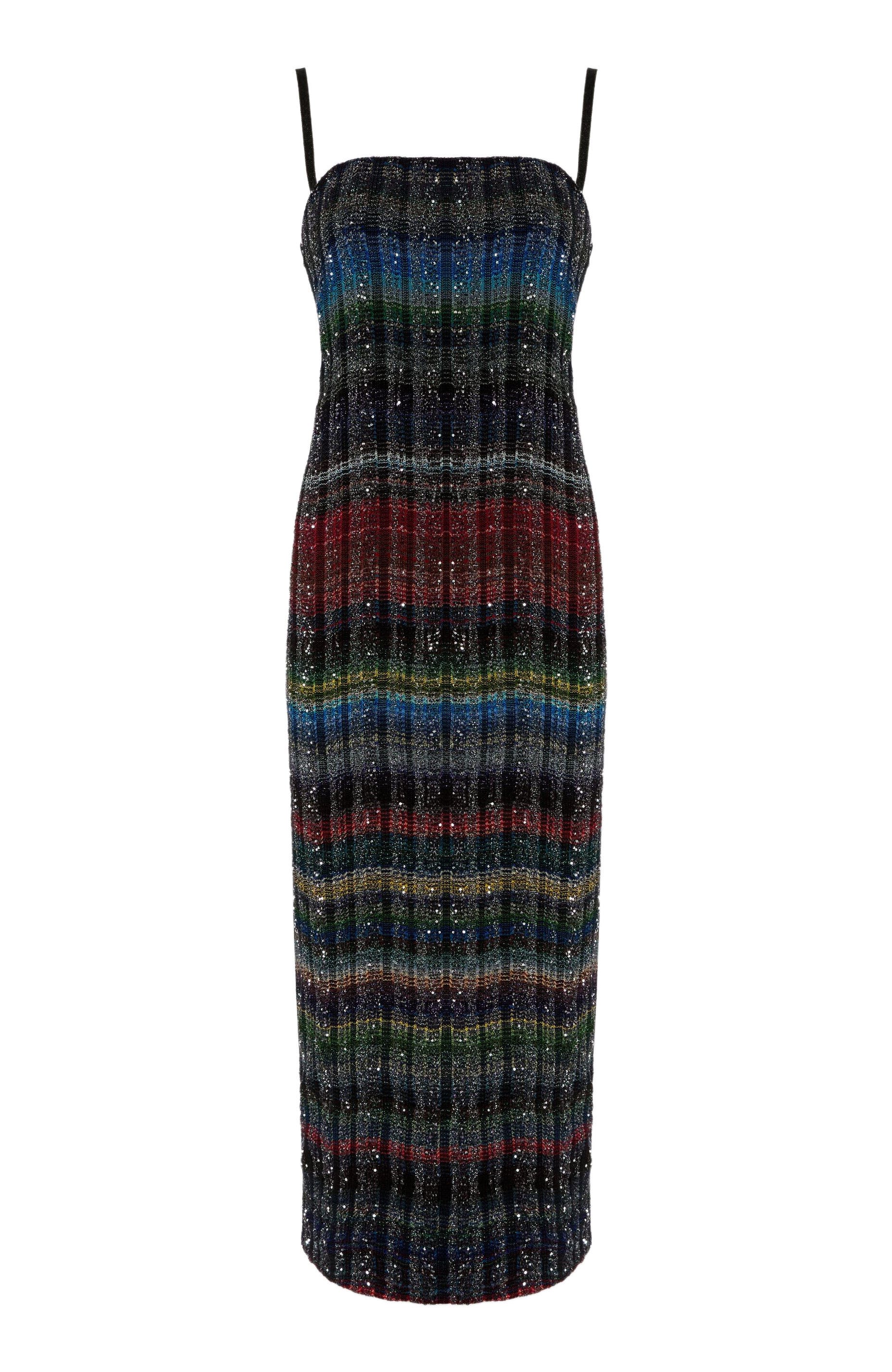 Missoni Long Strapless Dress With Wave Check Pattern | Nordstrom