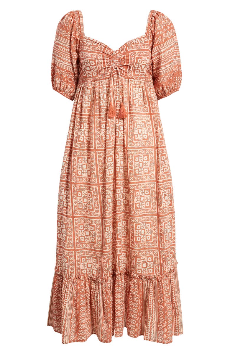 Cleobella Joley Tile Print Organic Cotton Voile Midi Dress | Nordstromrack