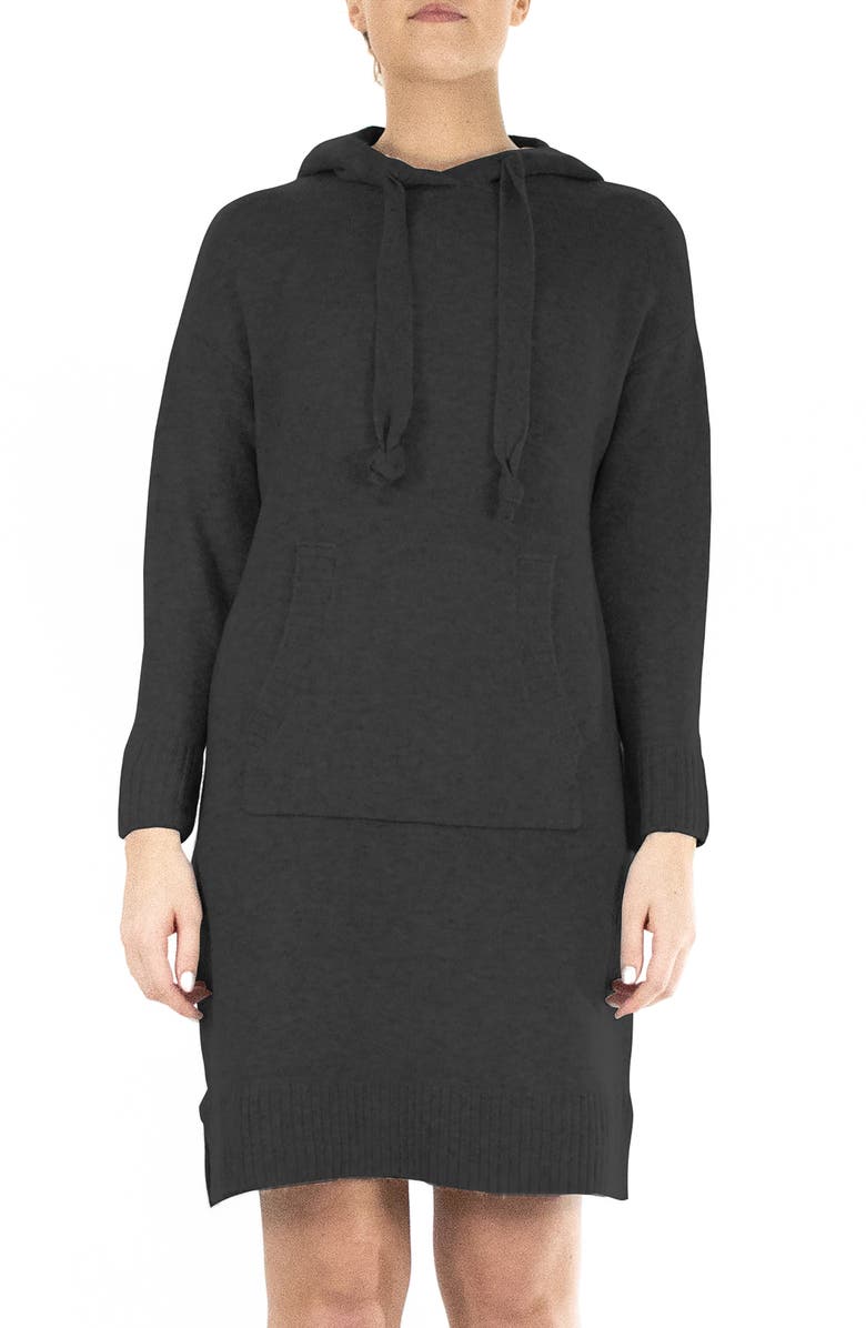 Nina Leonard Oversize Long Sleeve Hooded Sweater Dress | Nordstromrack