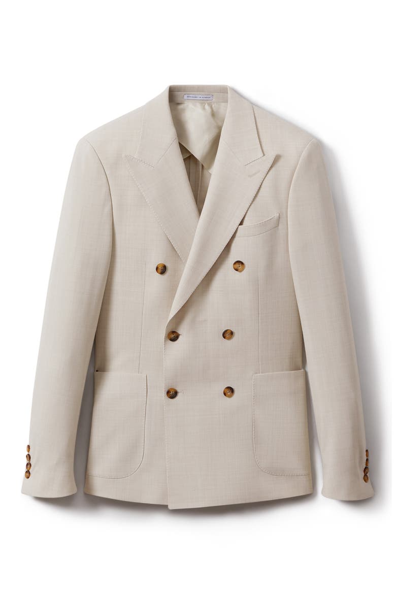 Belmont Double Breasted Tan Stretch Suit Jacket (Men) | Nordstrom