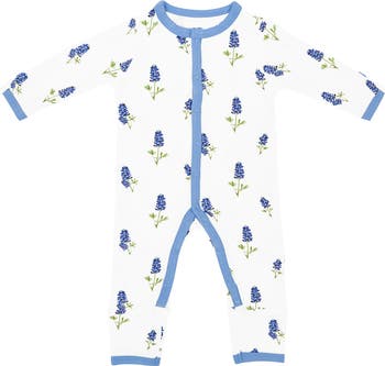 Kyte BABY Periwinkle Blue Bonnet Snap Romper | Nordstromrack