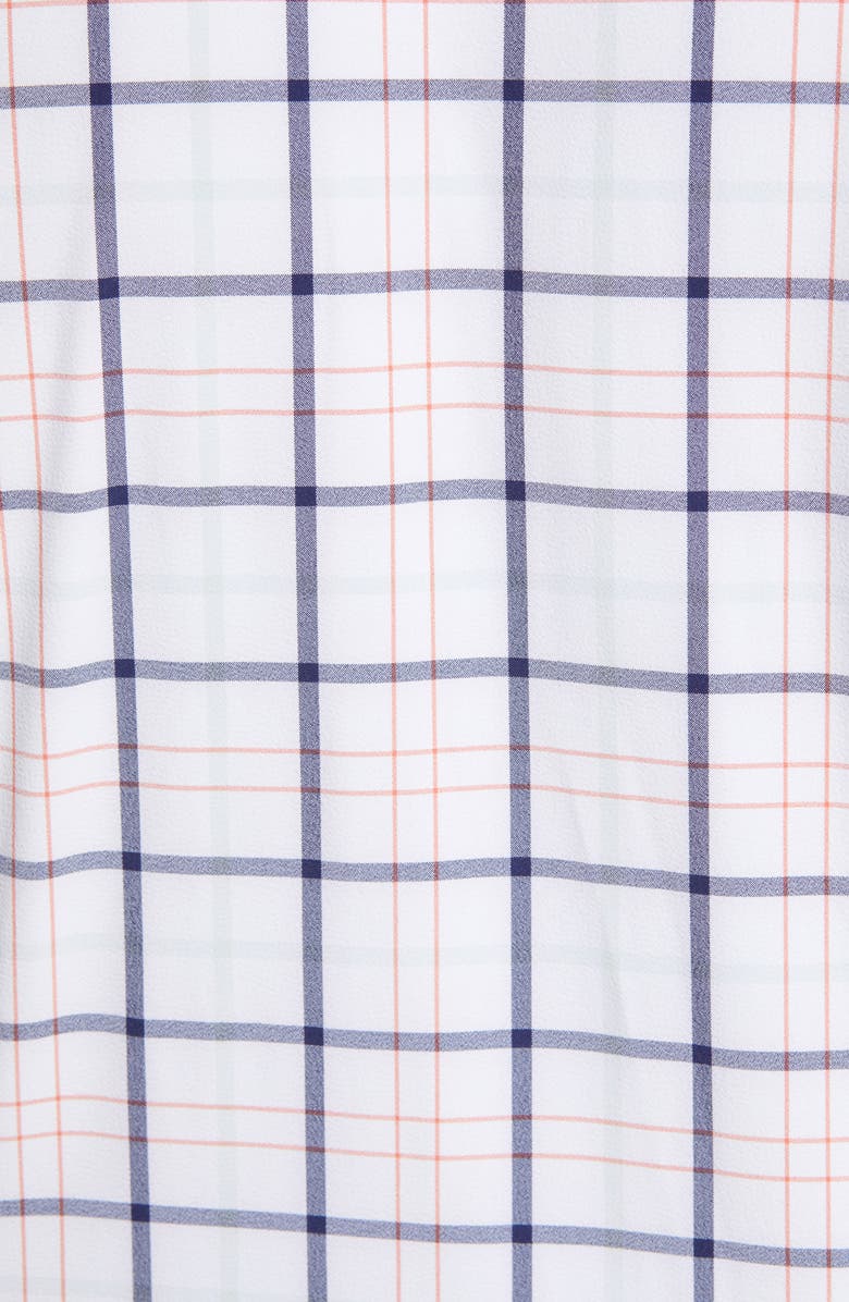 Mizzen+Main Leeward Trim Fit Windowpane Button-Up Performance Shirt ...