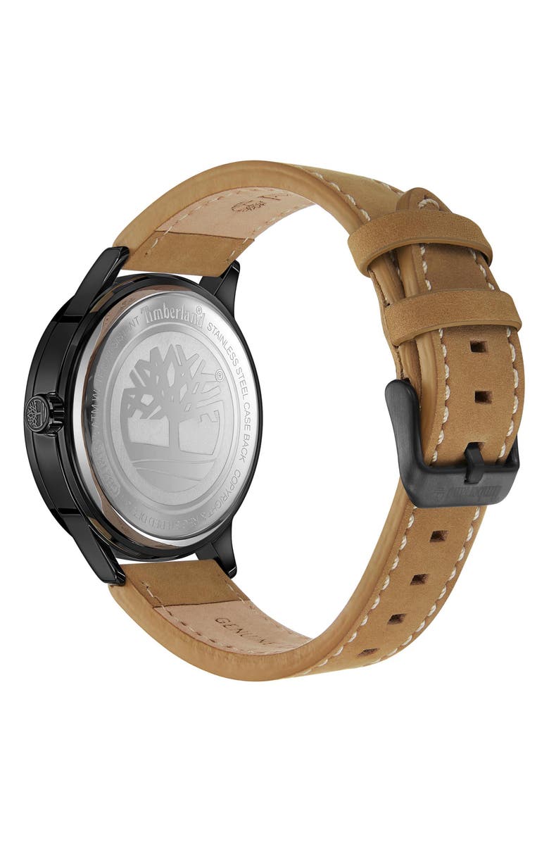 Timberland Leather Strap Watch, 44mm | Nordstromrack