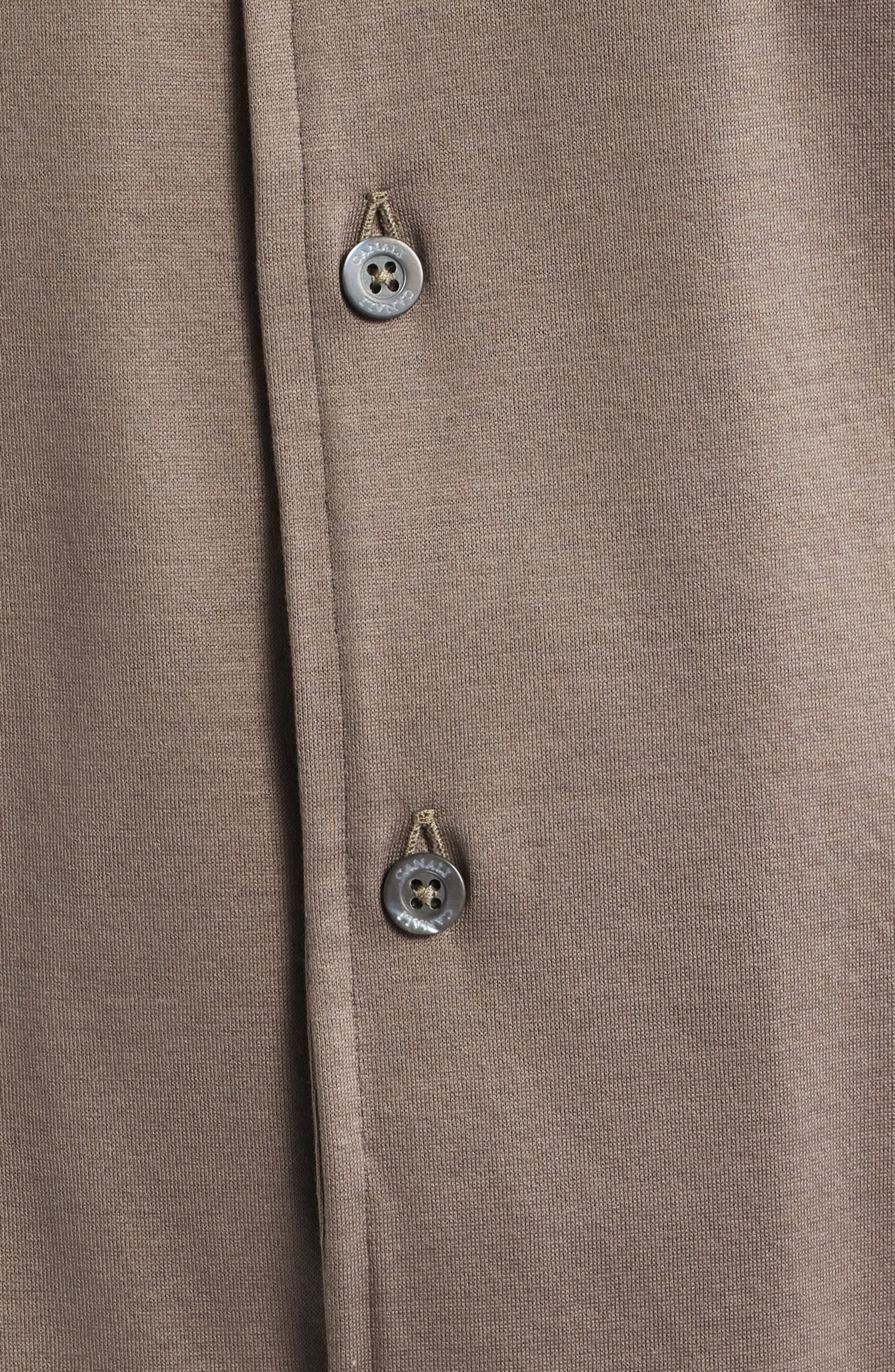 Canali Regular Fit Cotton Jersey Dress Shirt | Nordstrom