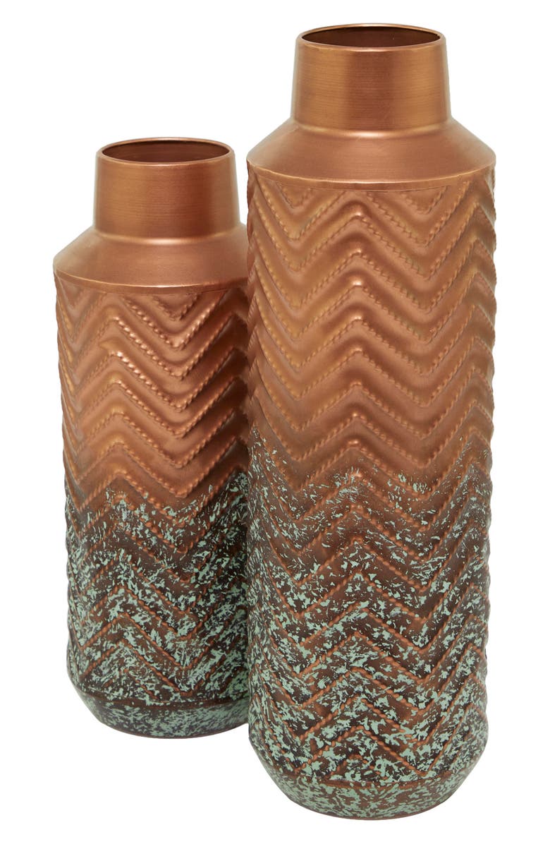 Novogratz Set of Two Copper Patina Texture Vase | Nordstromrack