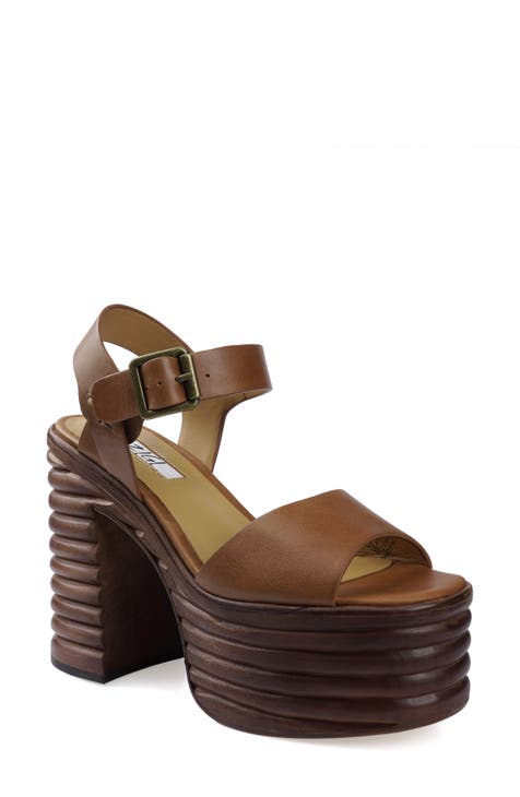Women's Brown Heeled Sandals | Nordstrom