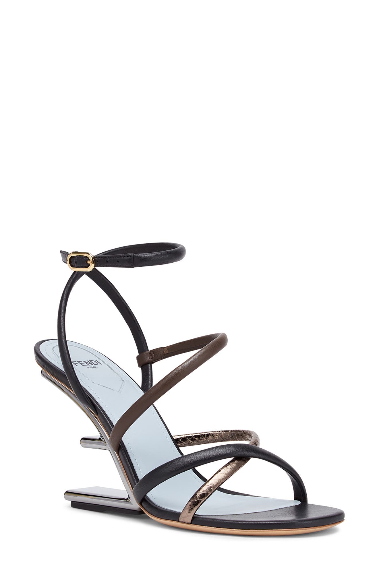 Fendi First F Heel Strappy Sandal (Women) | Nordstromrack