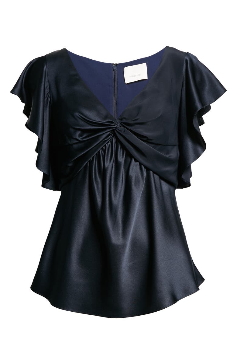 Cinq à Sept Pem Flutter Sleeve Silk Top | Nordstromrack
