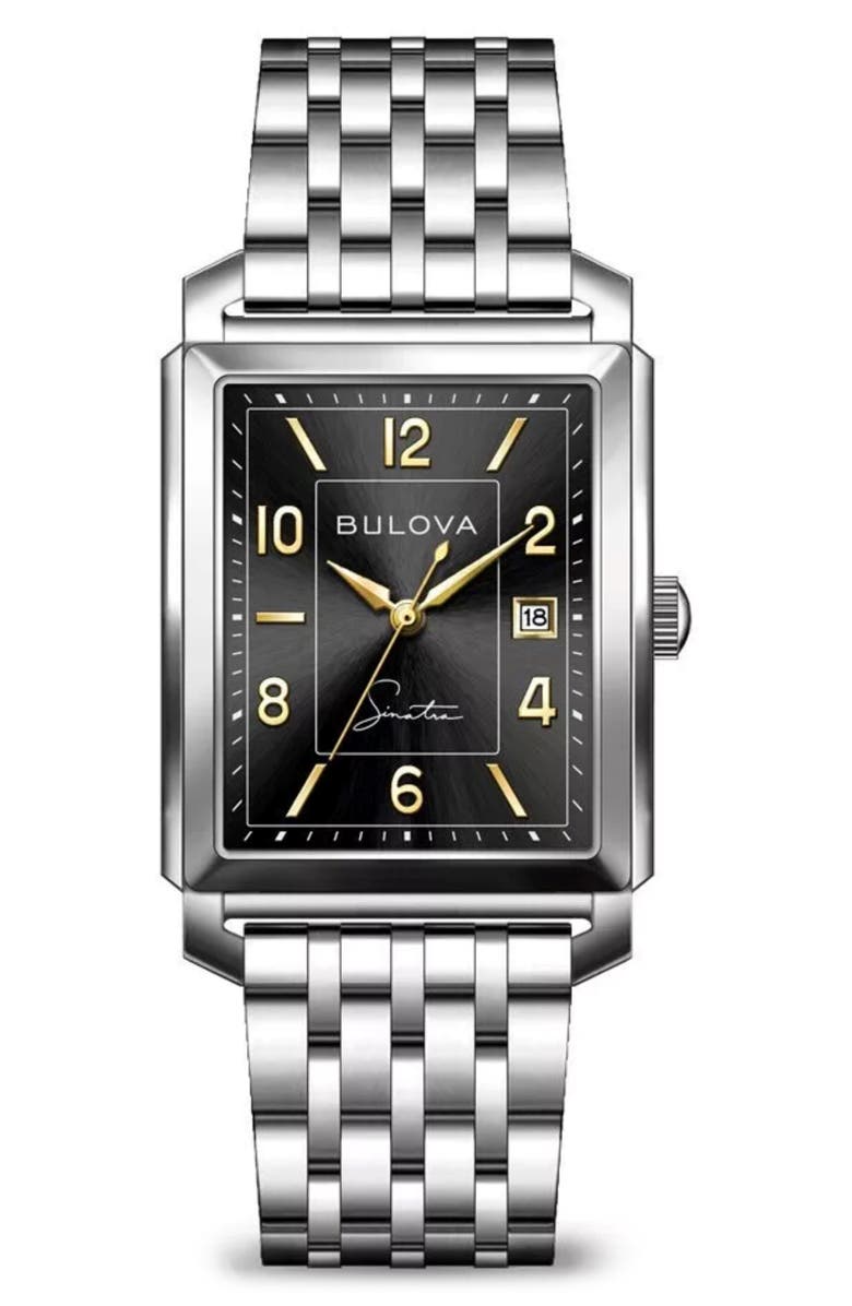 BULOVA Frank Sinatra Bracelet Watch, 30mm x 20mm | Nordstromrack