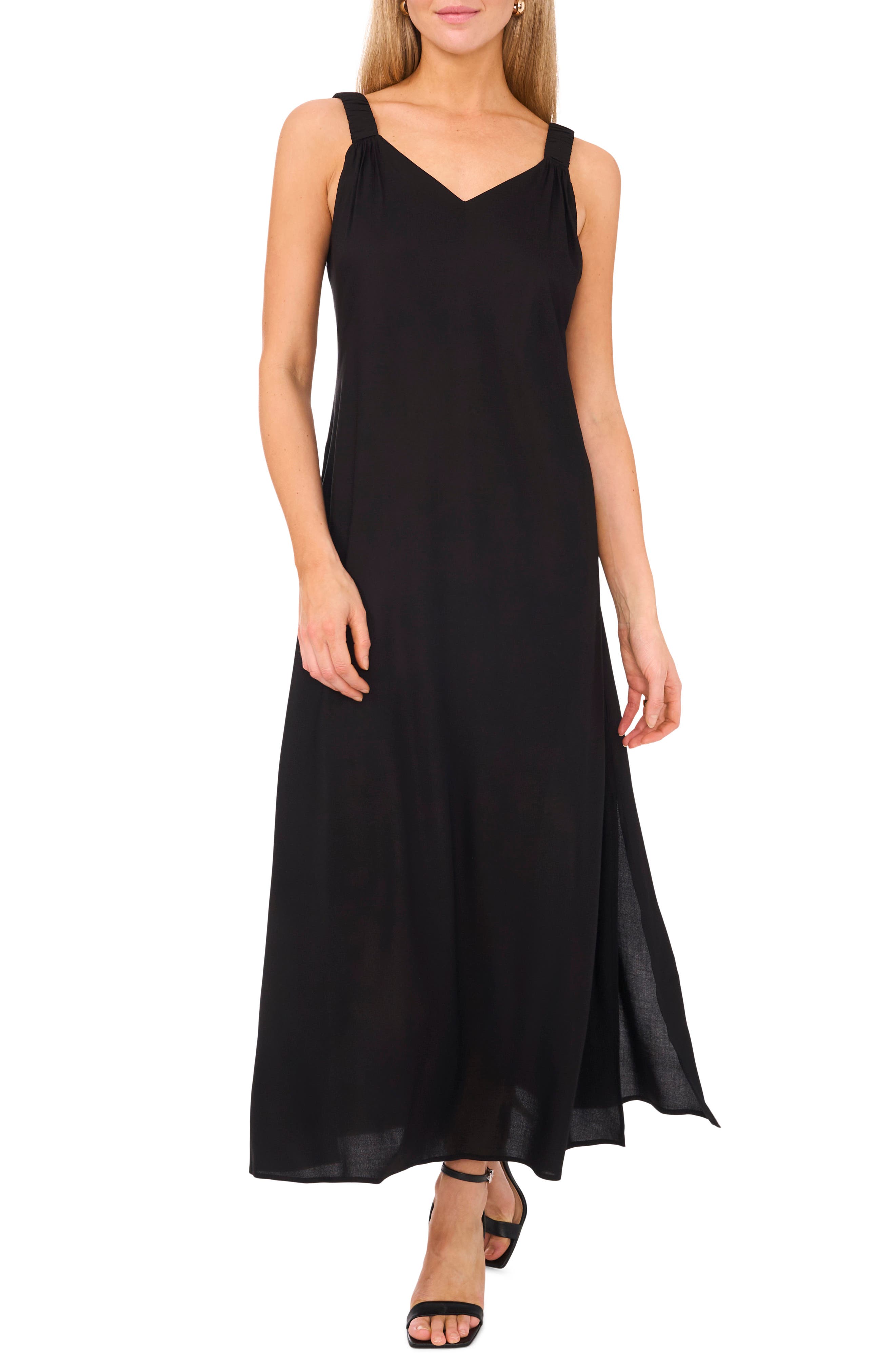 Halogen® Scrunched Strap Sleeveless Maxi Dress | Nordstromrack