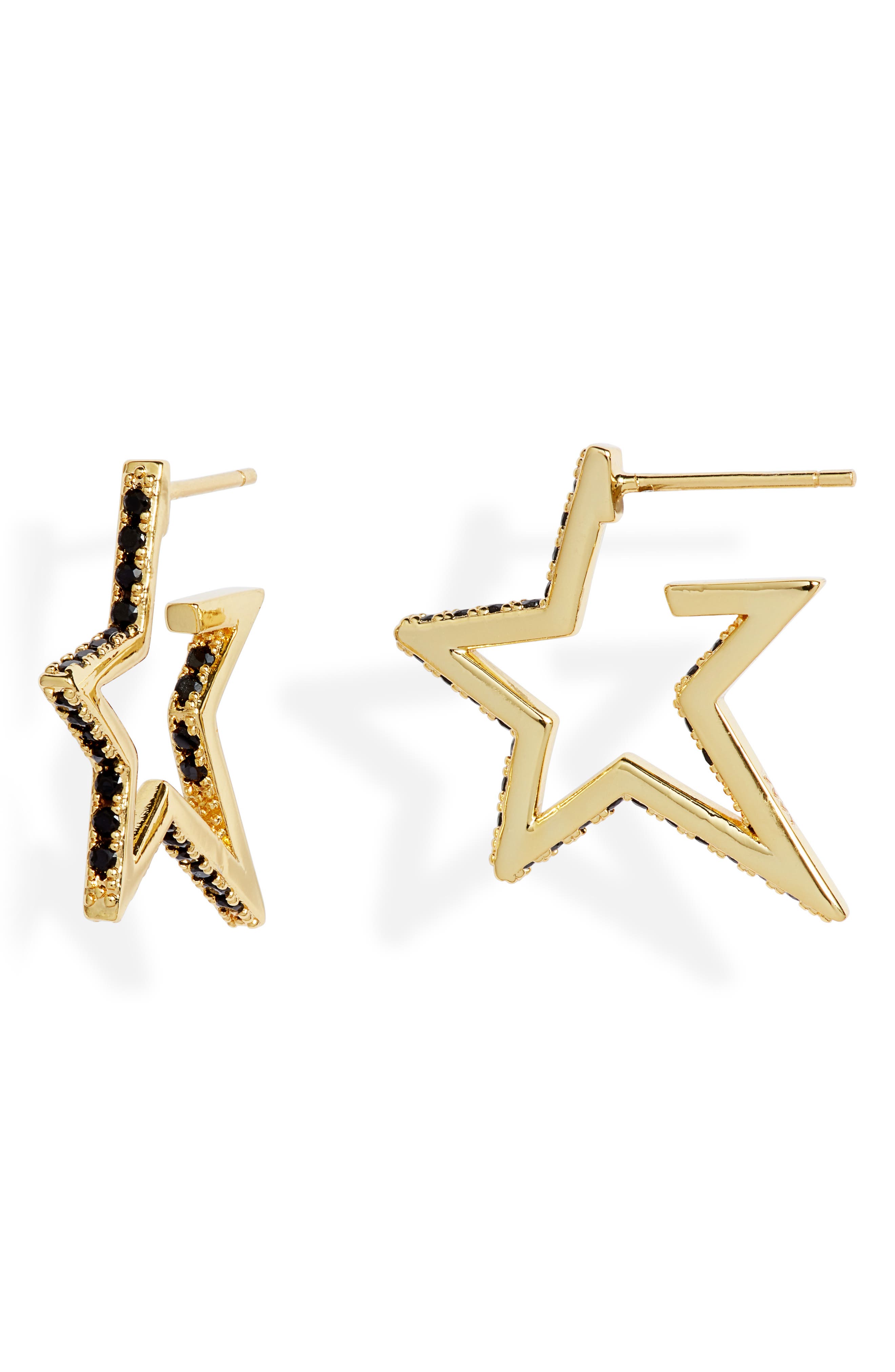 Melinda Maria Carolina Pavé Star Huggie Hoop Earrings | Nordstrom