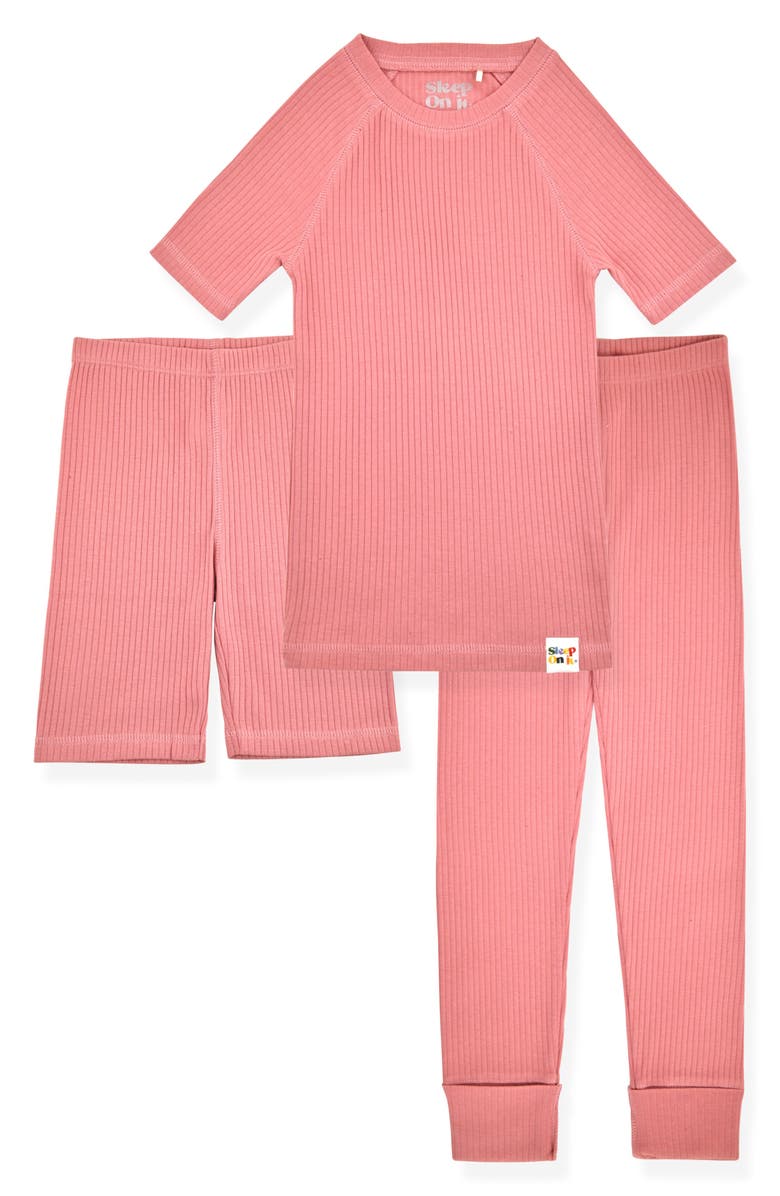 CLOUD NINE Kids' Organic Cotton 3-Piece Pajama Set | Nordstromrack