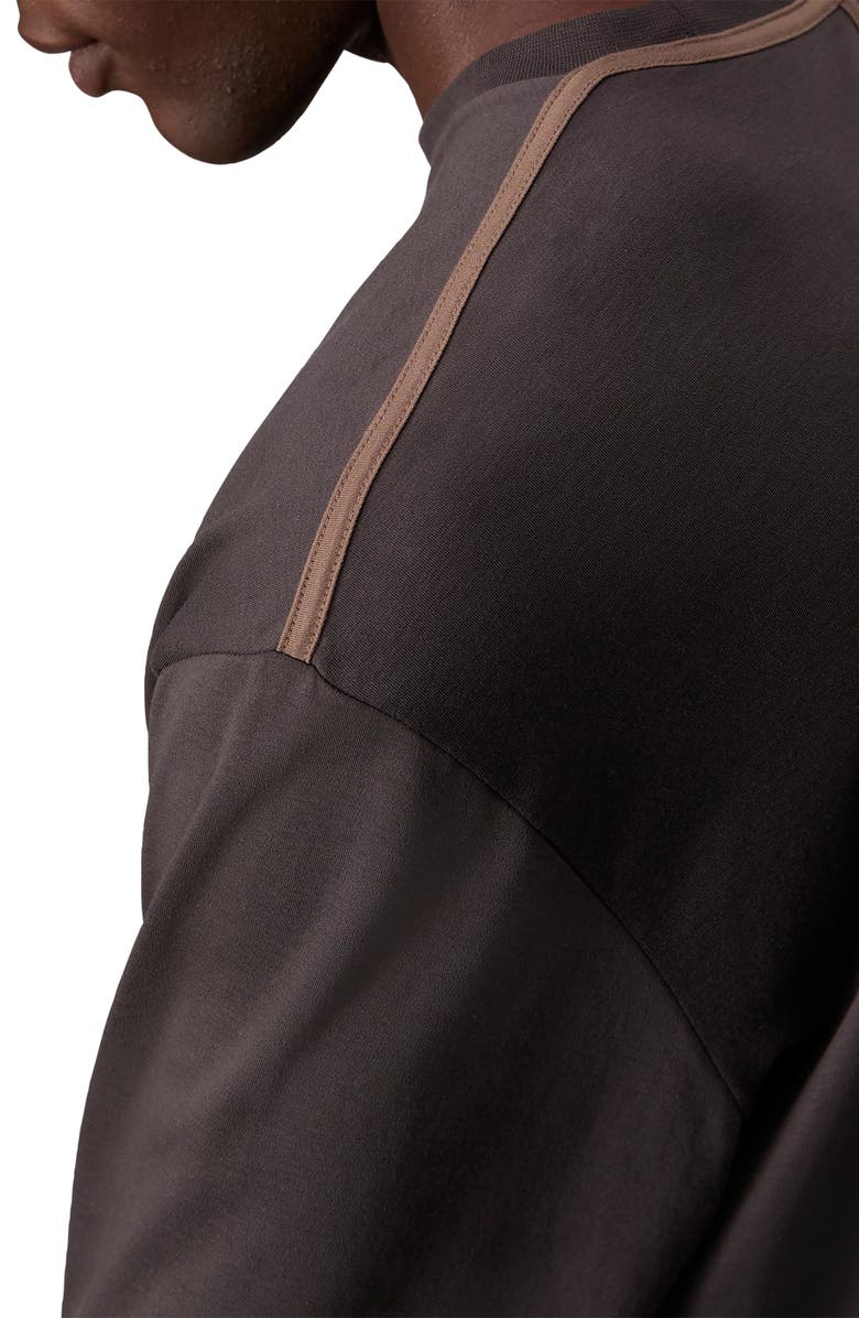 rag & bone Bound Contrast Trim Long Sleeve Cotton T-Shirt | Nordstromrack