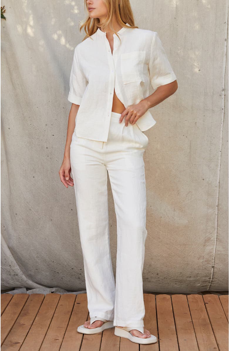 CRESCENT Line Short Sleeve Button-Up Shirt | Nordstrom