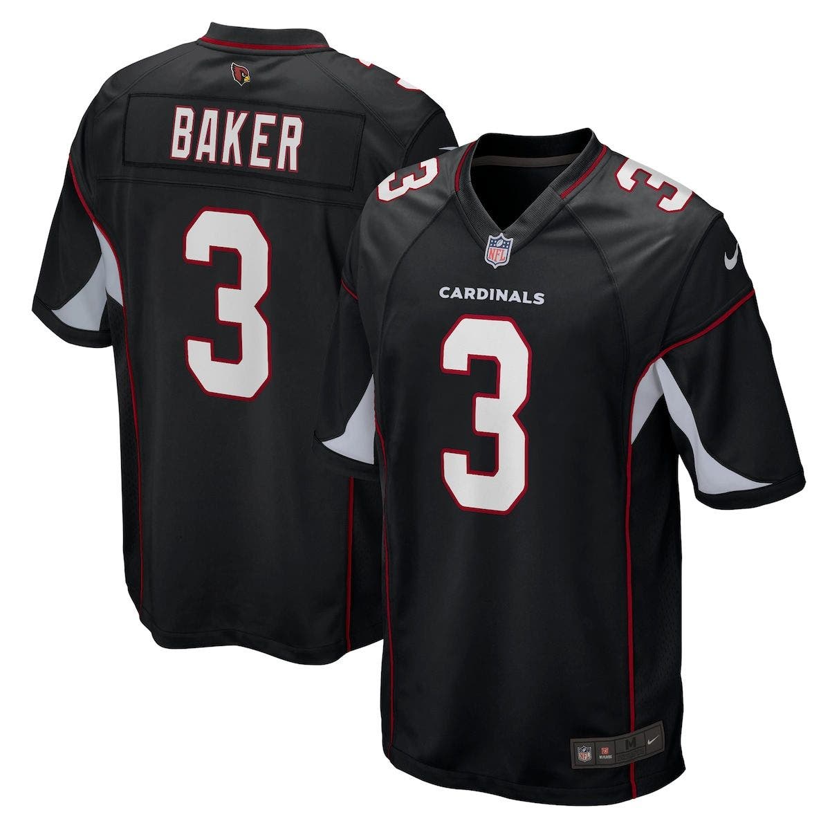 Nike Men's Nike Budda Baker Black Arizona Cardinals Alternate Game ...